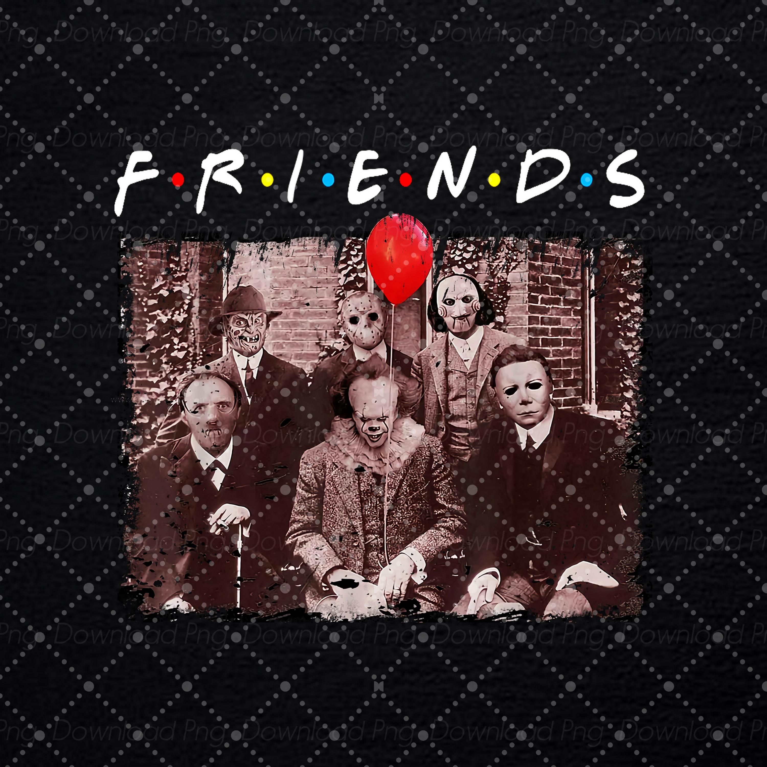 Horror Characters Friends Png, Horror Friends Png, Halloween Character ...