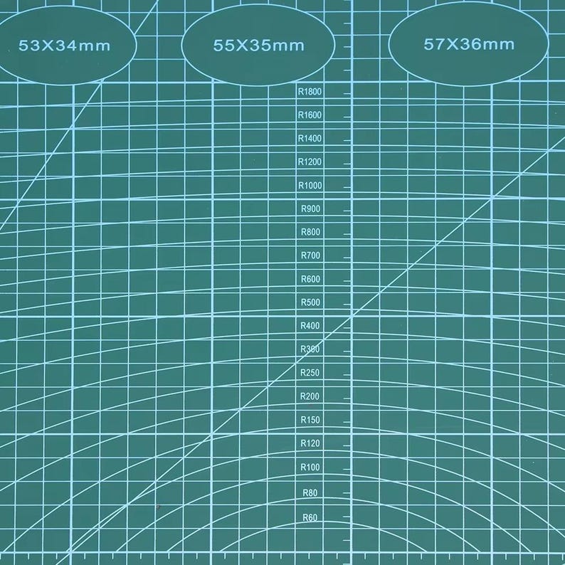Double-sided PVC Cutting Mat for Leathercraft, Knife & Mallet Work ...