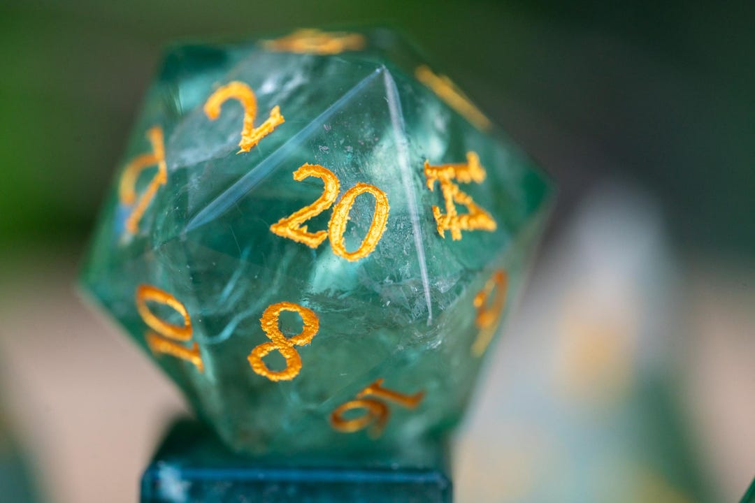Gemstone Dice / Dnd Dice Set / Rock Dice / Thornroot Crystals - Etsy