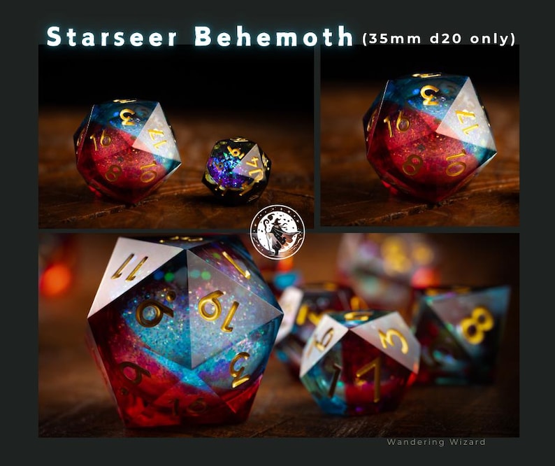 Giant Liquid Core D20 Dice for D&D | 35mm Oversized Emerald Die ...