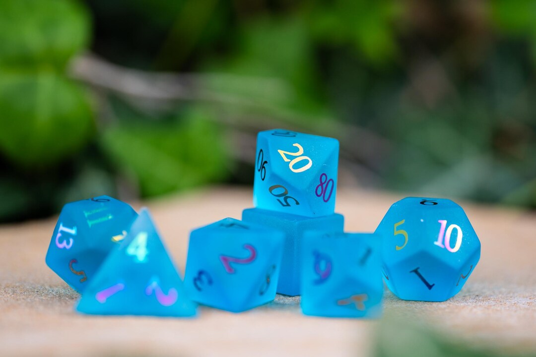 Gemstone Dice / Dnd Dice Set / Rock Dice / Sorcerer's Wake - Etsy