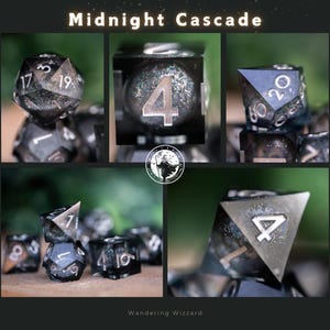 Liquid Core Dice for Dnd / Sharp Edge Dice / Glitter Dnd Dice Set ...