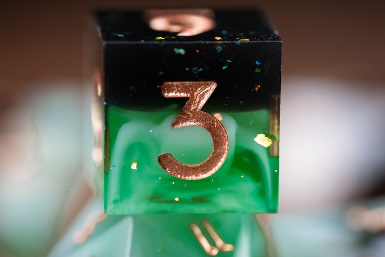 Green Jade Dice Set for Dnd | Sharp Edge Polyhedral Dice | Nightfall ...