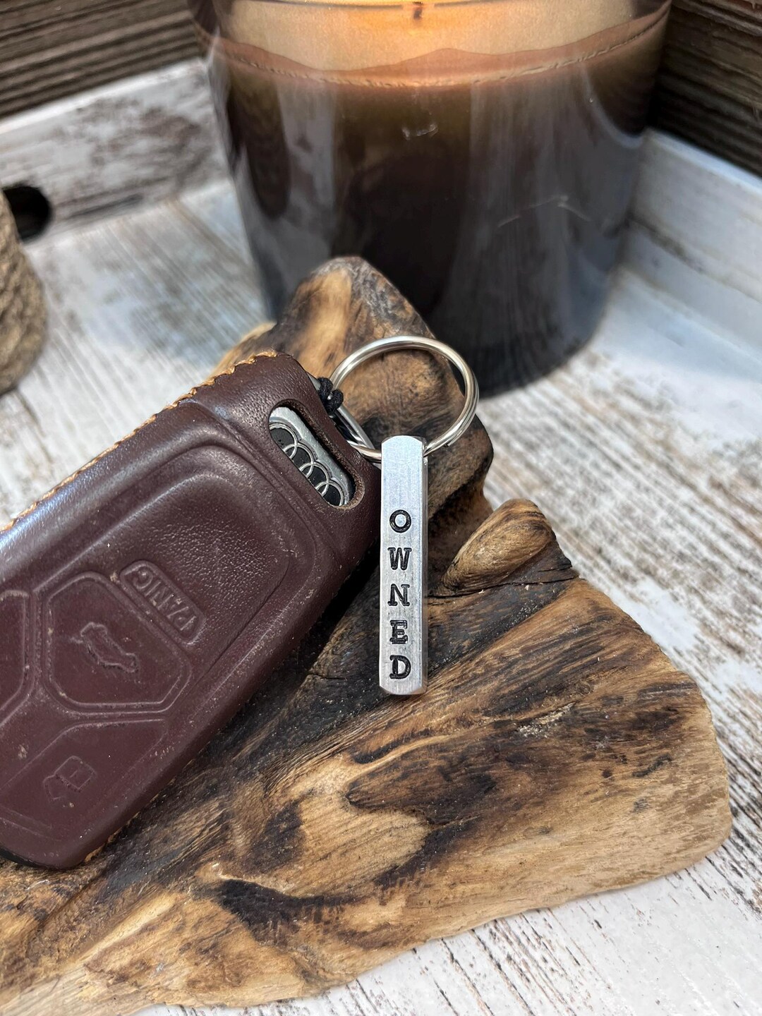 Mature - Silver, Rectangle, Double-sided OWNED SLAVE Pendant for ...