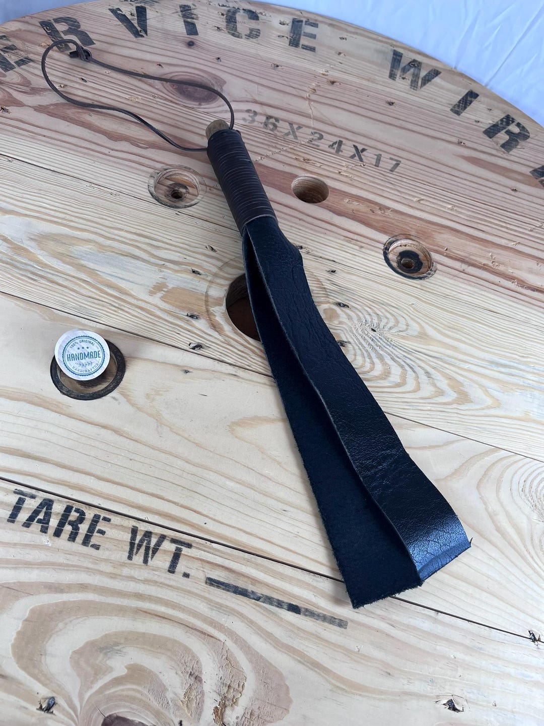 Mature - Double Strap Black Leather Whip Paddle Tawse Whips Spanking ...