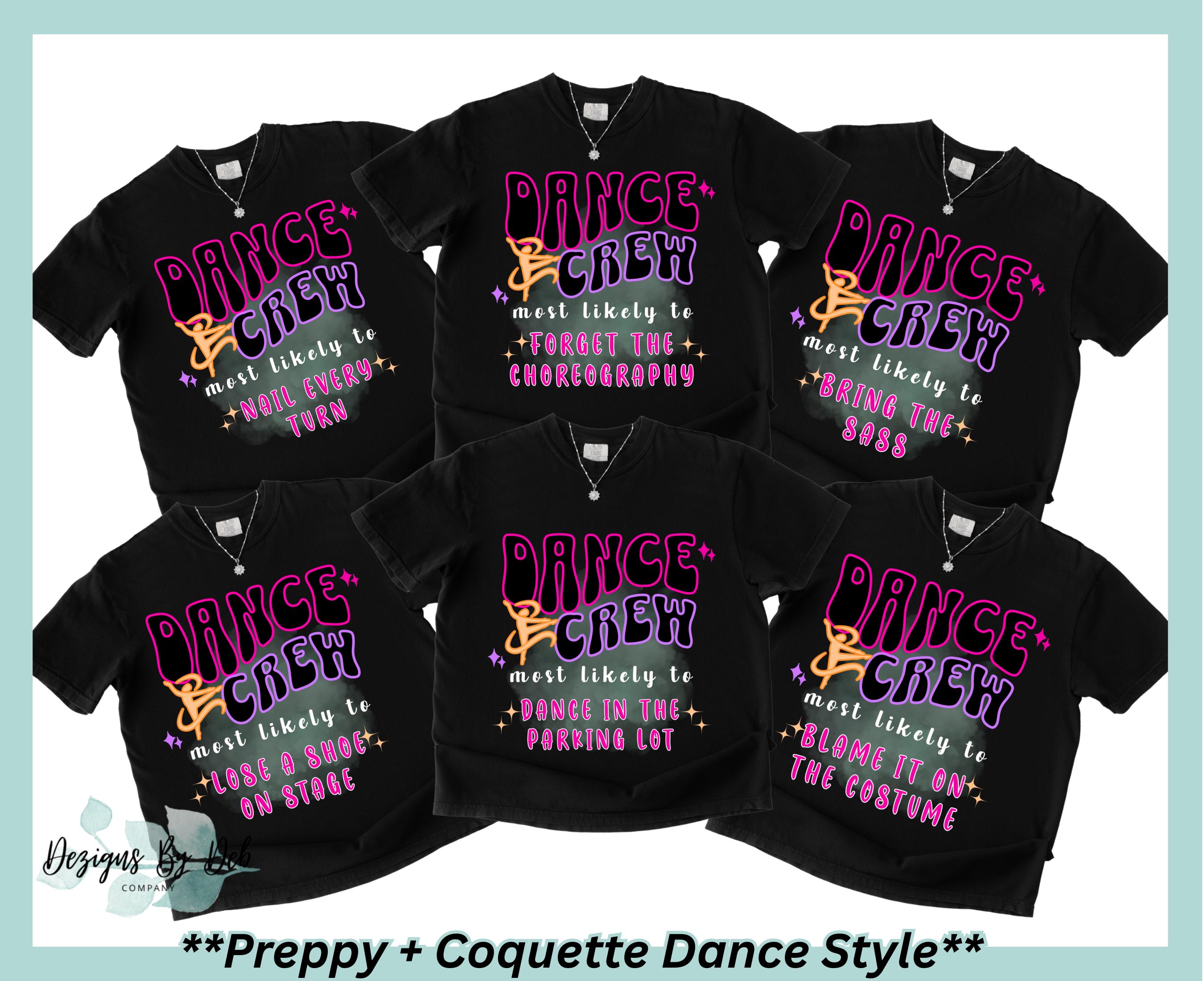 Comfort Colors Custom Dance Crew Shirt |custom Dance Team Competition T ...