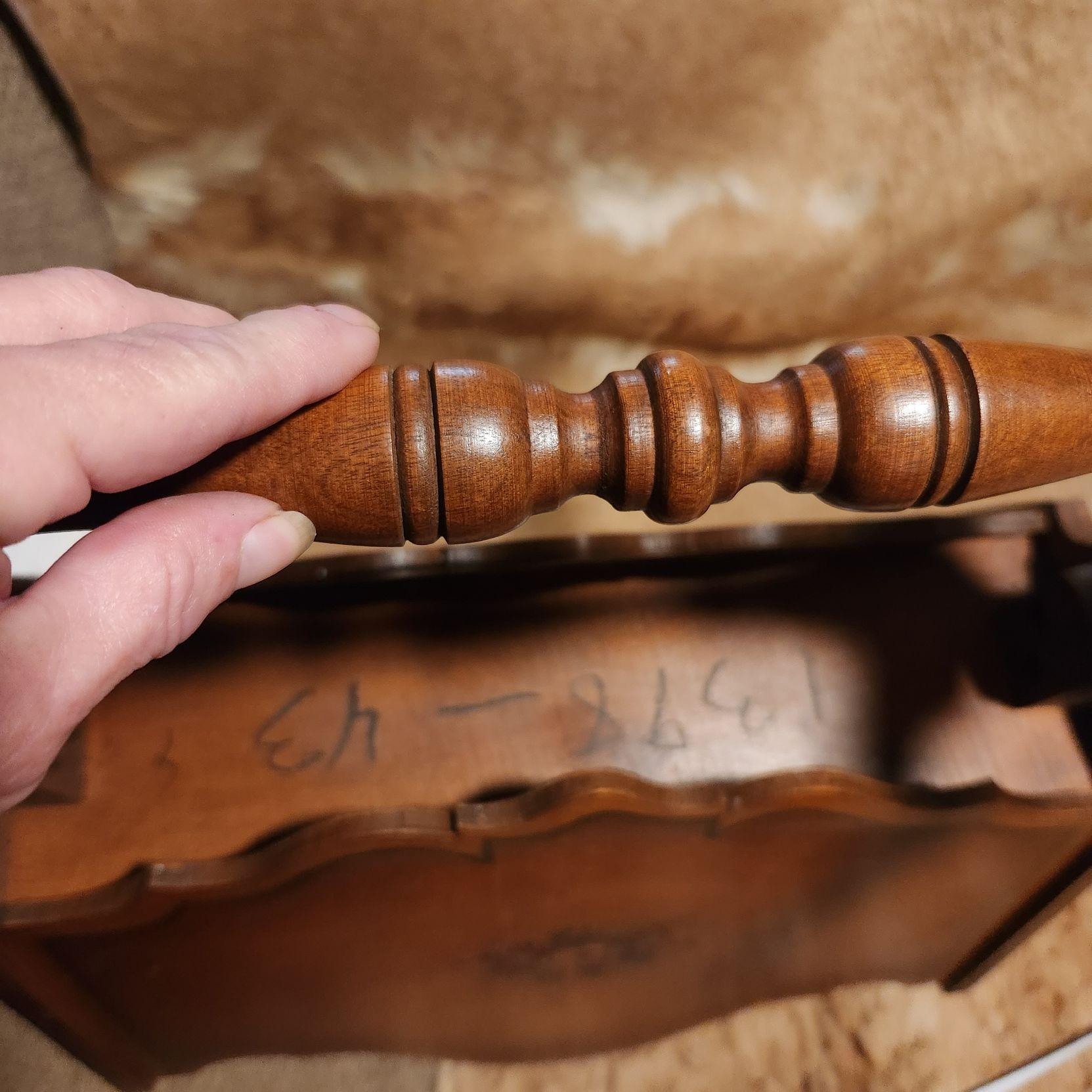 Vintage Antique Wooden Magazine Holder With Floral Design Victorian ...