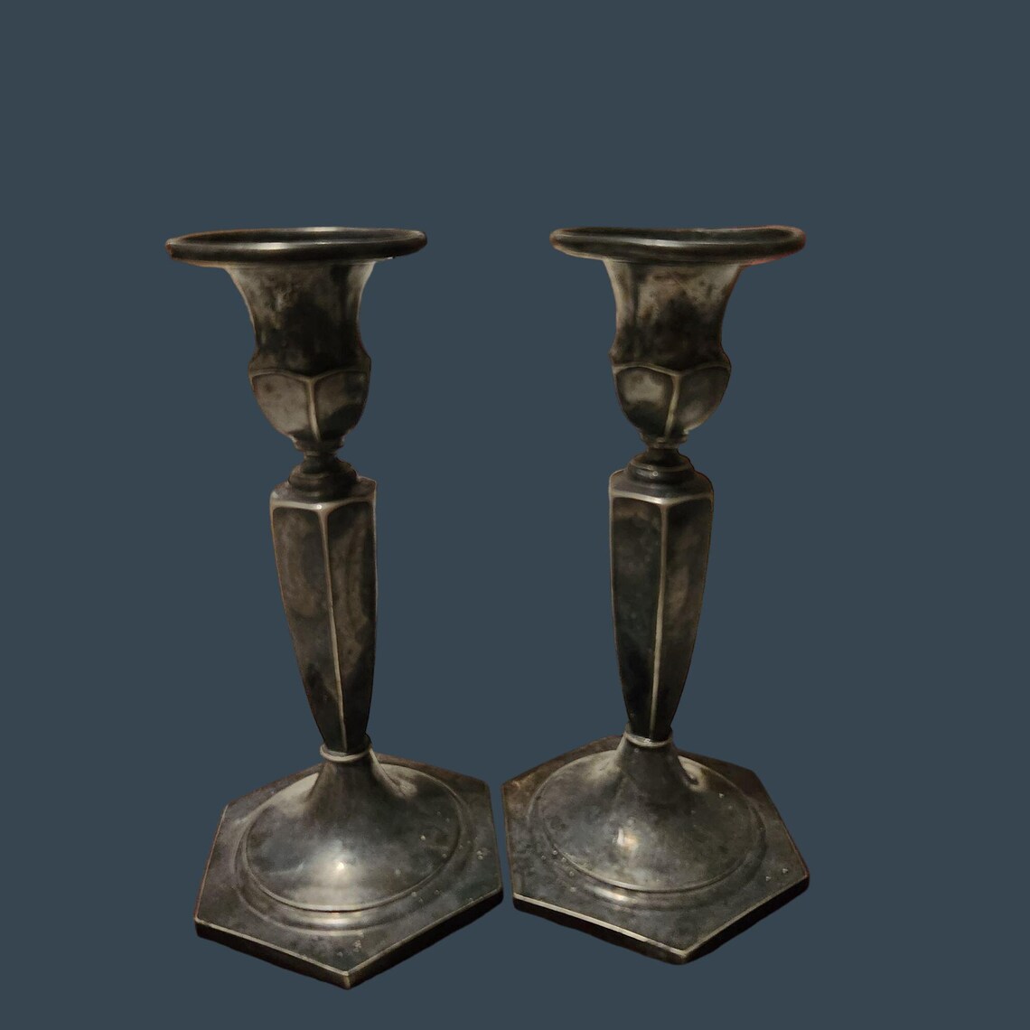 Vintage Wilcox Silver Plate Candlesticks 7" Tall - Etsy