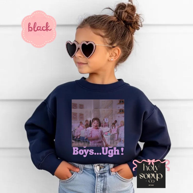Boys UGH Sweatshirt, Valentines Day Shirt for Youth Girls, Toddler Girl ...