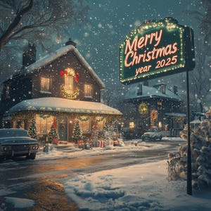 The Digital Image Merry Christmas 2025 Represents the Beginning of the ...