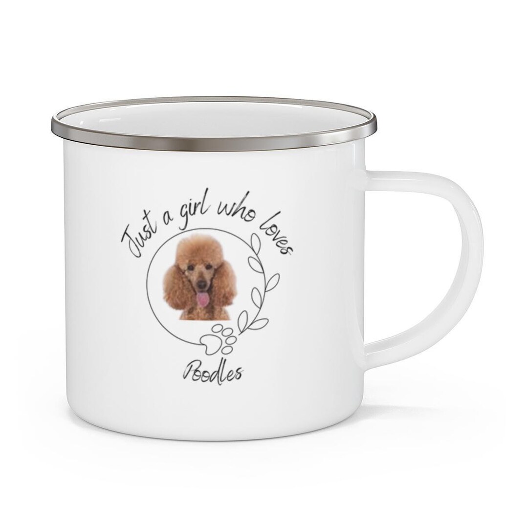 Poodle Cute Dog Breeds Illustrated Cup Canine Friends Mug Animal Lover ...