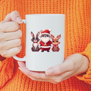 Little Animal Christmas SVG & PNG Bundle 20 Cute Holiday Designs for ...