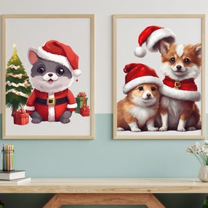 Little Animal Christmas SVG & PNG Bundle 20 Cute Holiday Designs for ...