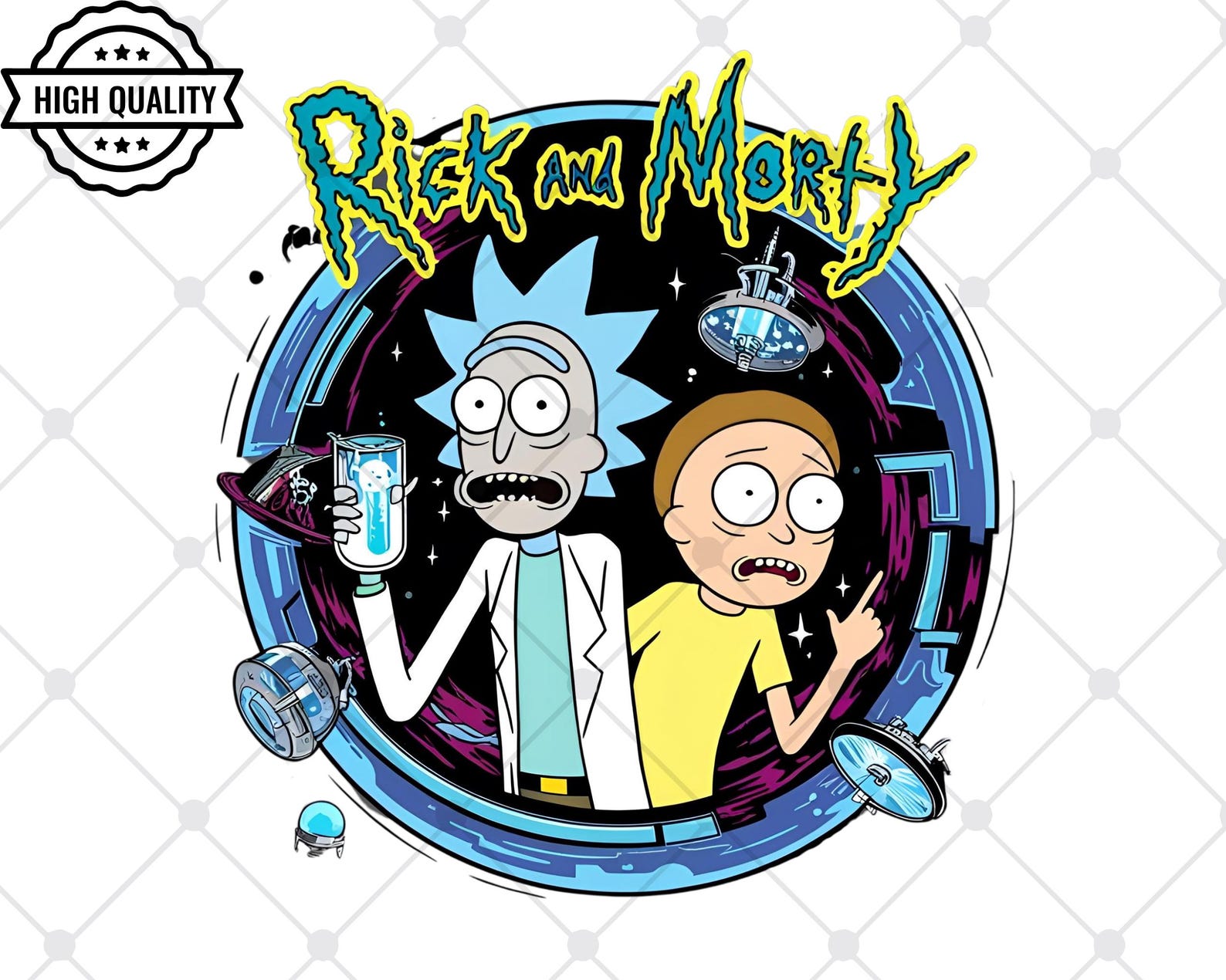 Unique Mortyy Shirt Design and Poster Art - High-quality Vector Files ...