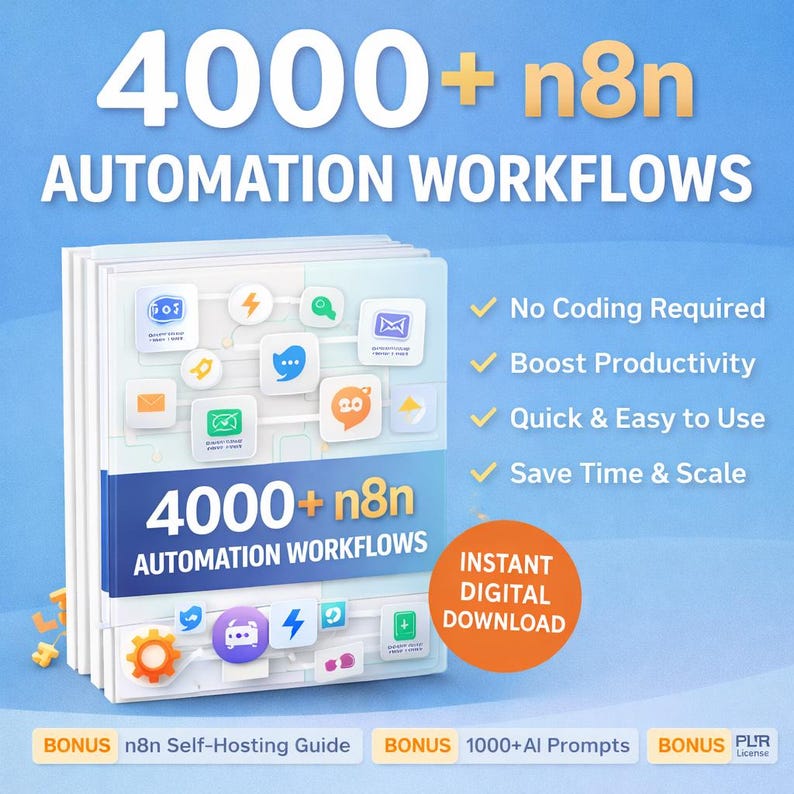 4000+ N8n Automation Workflows Bundle | No-code Business Automation ...