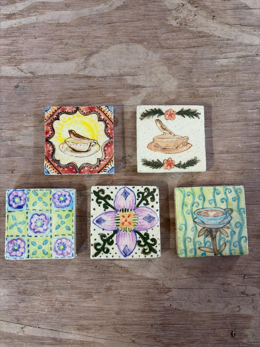 Watercolor Tea Tile - Etsy