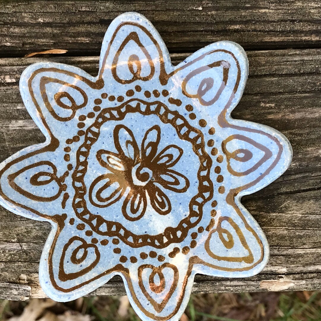 Tea Plate With Flower Design - Etsy