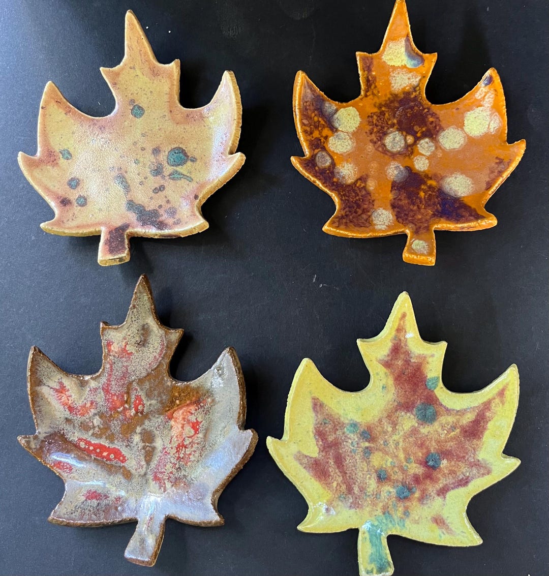 Autumn Leaf Trivet Dishes - Etsy
