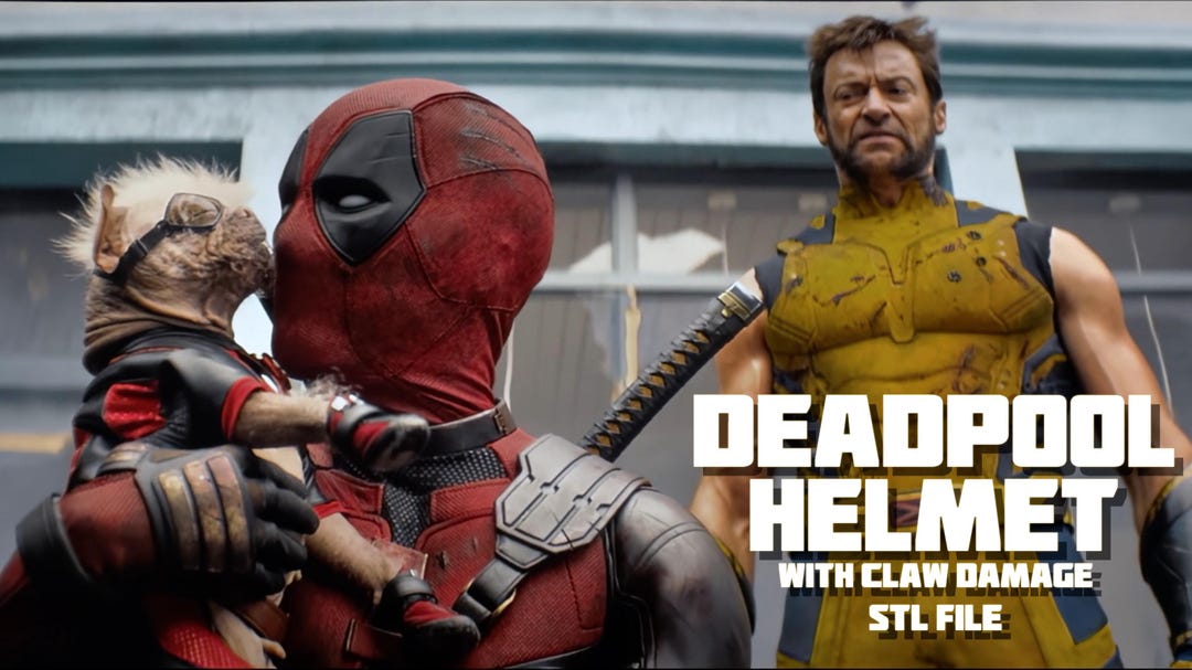 Deadpool 3 Helmet STL File - Etsy