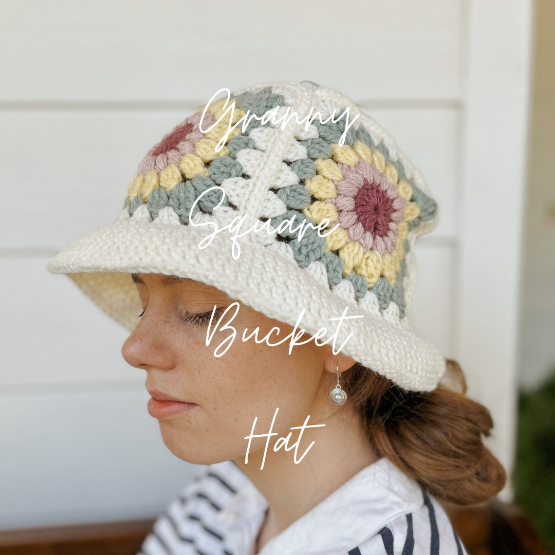 Women's Granny Square Bucket Hat - Etsy
