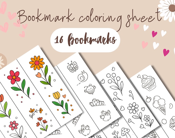 Fun Ice Cream Book Mark Coloring Pages, Kids Teens & Adults Color Pages ...