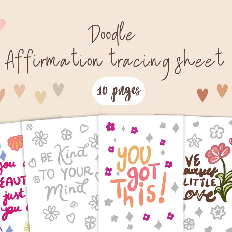 Doodle and Affirmation - Etsy