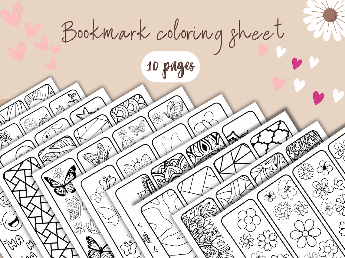 Printable Coloring Bookmarks | Bookmark Coloring Pages for Kids or ...