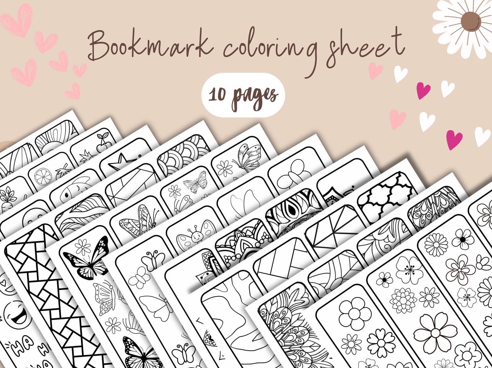 Printable Coloring Bookmarks | Bookmark Coloring Pages for Kids or ...
