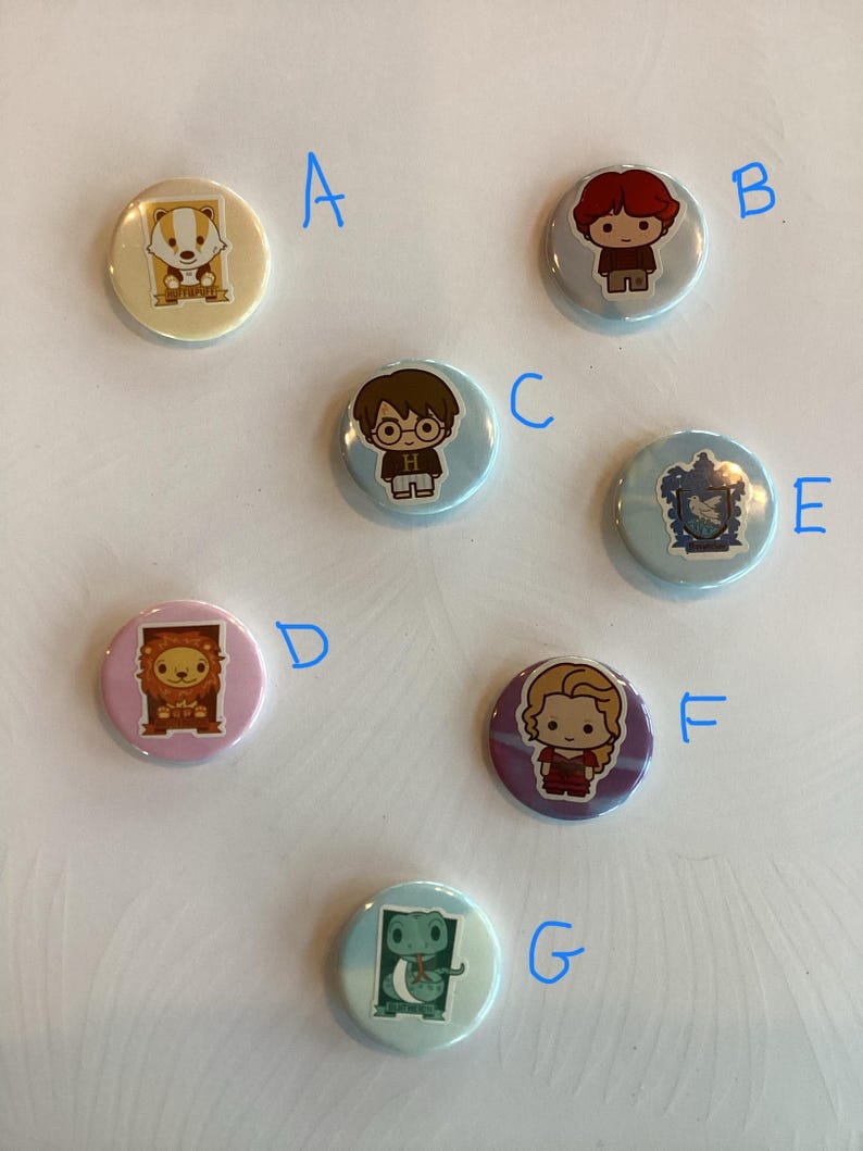 Harry Potter Ron Weasley Hermione Granger Pins Gryffindor Ravenclaw ...