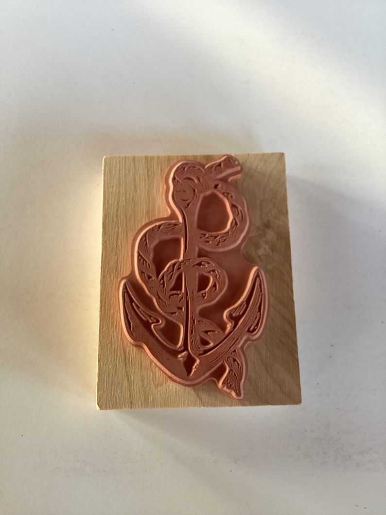 Anchor Rubber Stamp - Etsy