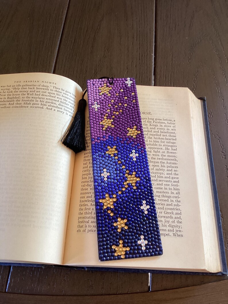 Diamond Art Celestial Bookmarks Durable Hand Placed Rhinestones With ...