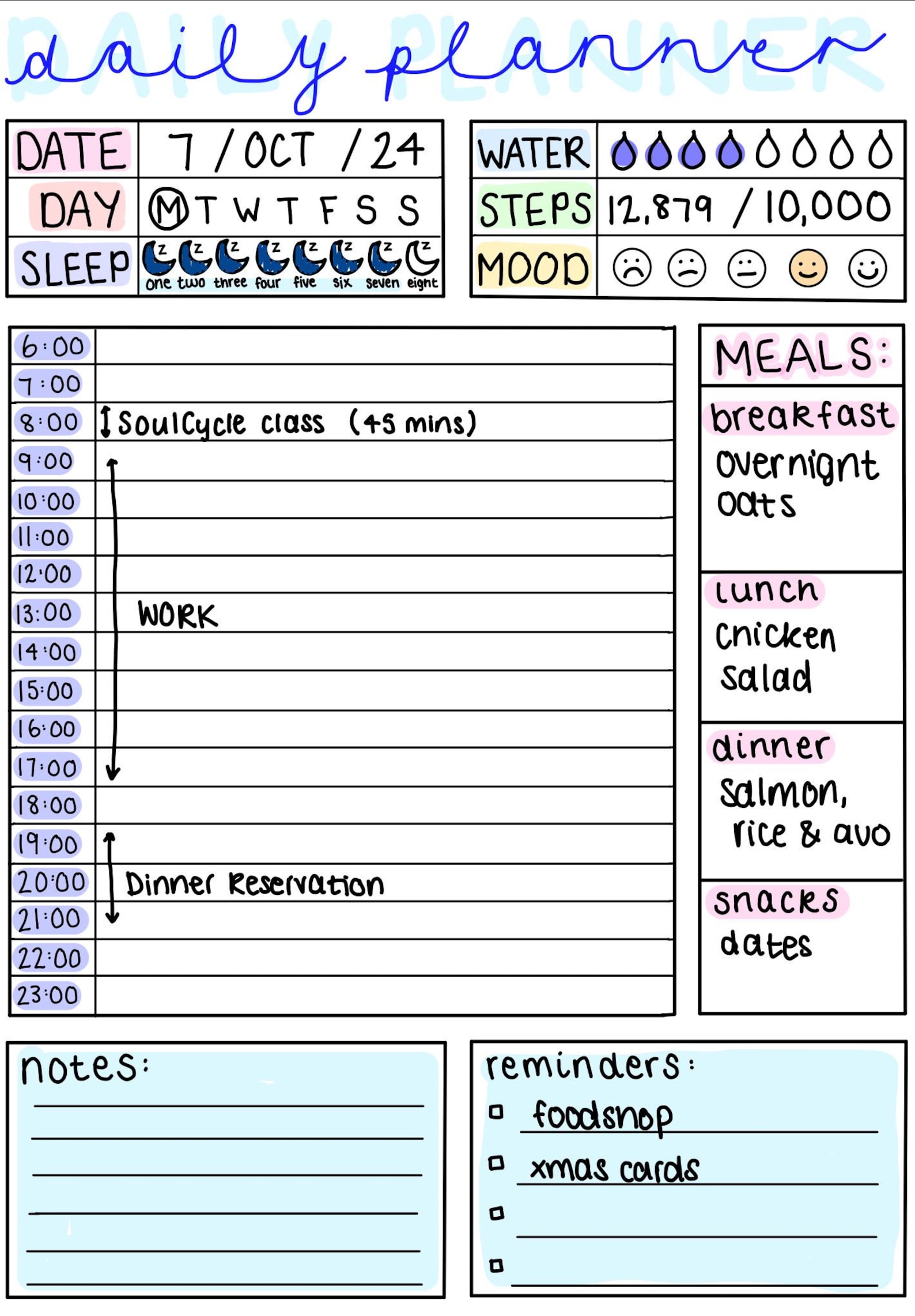 Daily Planner - Etsy