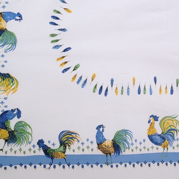 Rooster Tablecloth - Etsy