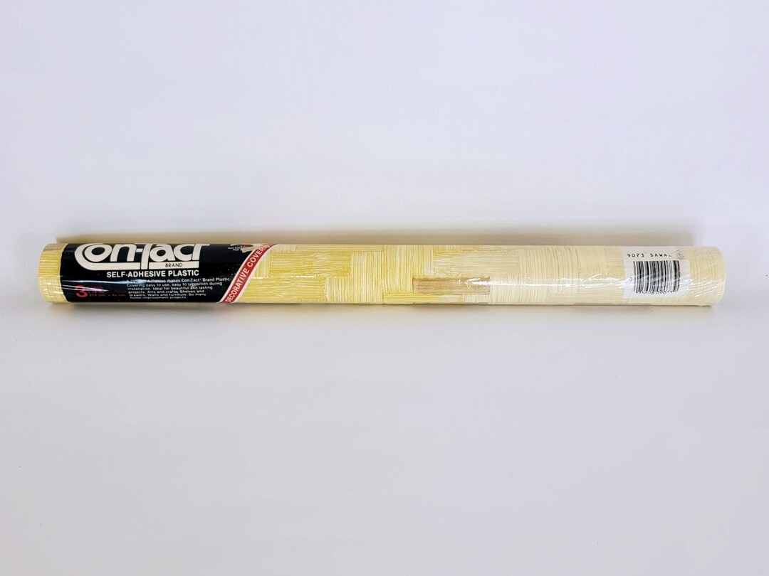 Vintage Roll of Contact Paper Wood Parquet Bamboo Look 1980s NOS Still ...