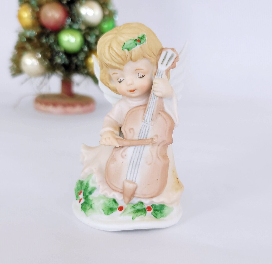 1991 Geo Z Lefton Angel Playing Cello - Etsy