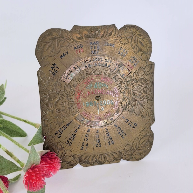 Brass Perpetual Calendar - Etsy