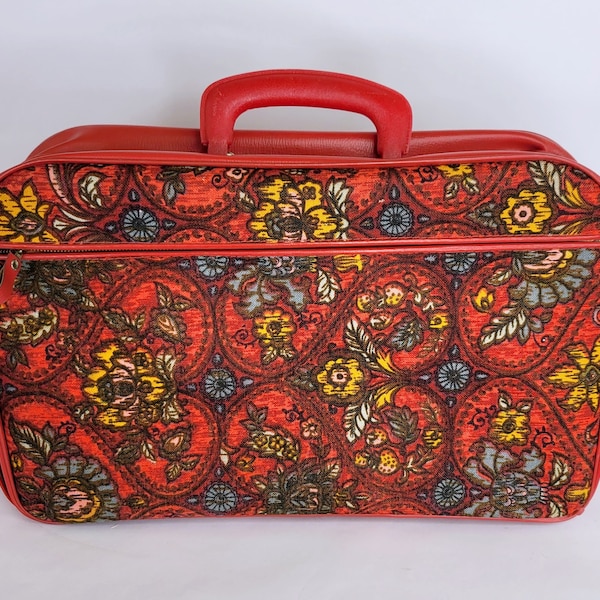 Floral Suitcase - Etsy