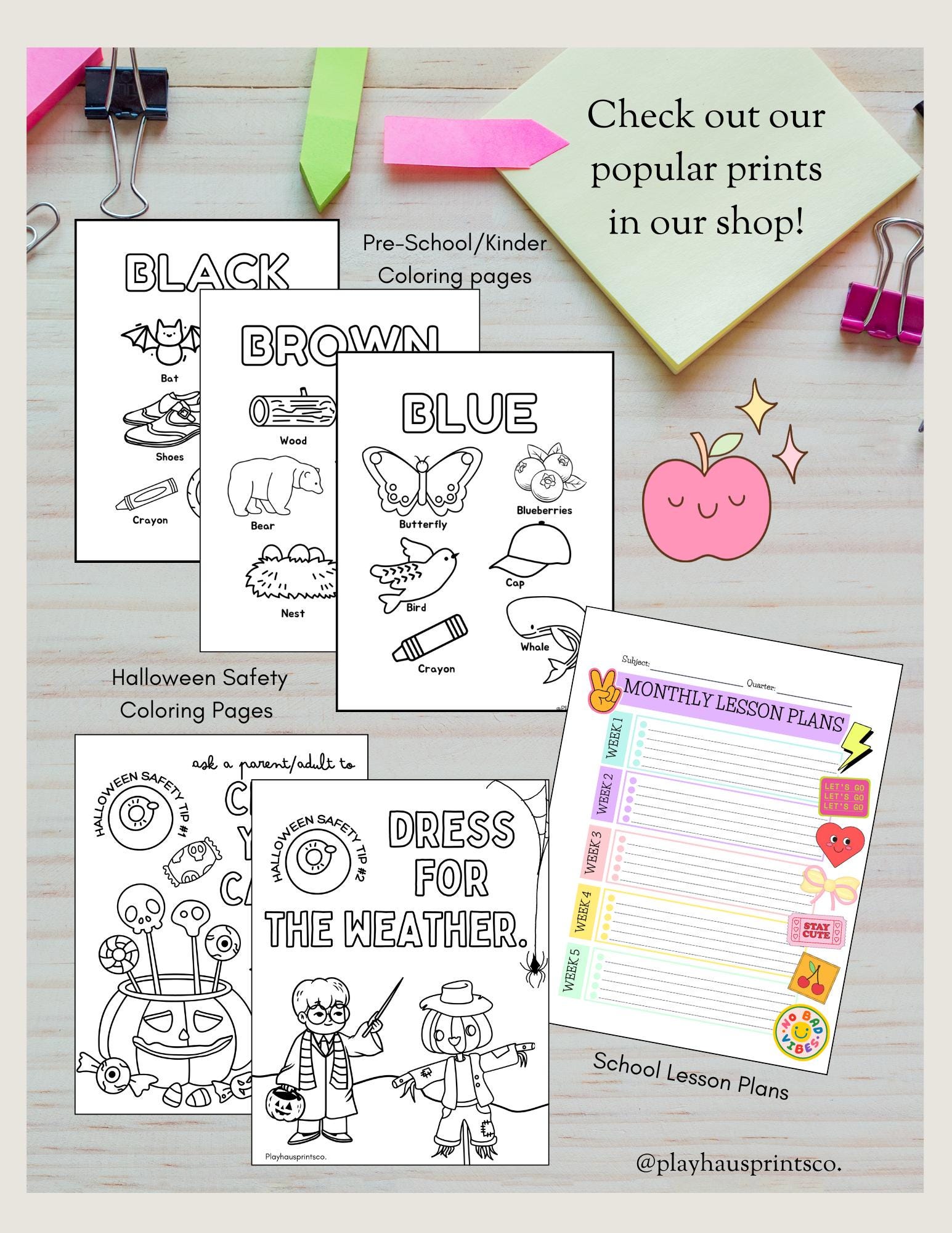 Printable Teacher Lesson Plan: Pastel Subject Template (PDF Download ...