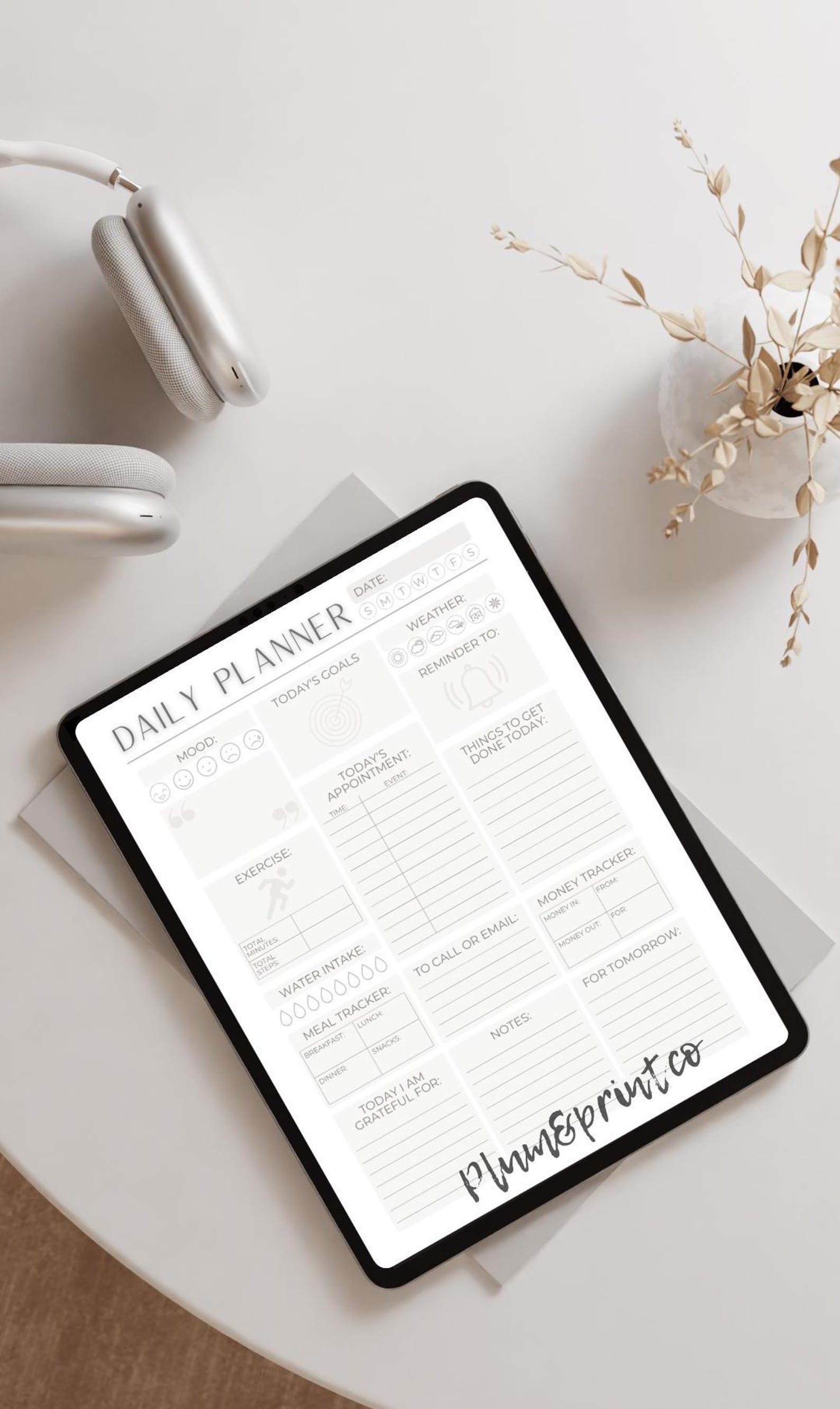 Daily Planner Printable, Hourly Planner, Aesthetic Planner, Time ...