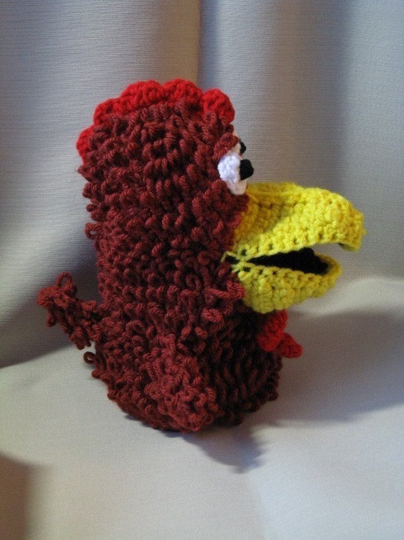 Crochet Little Red Hen or Henny Penny Puppet - Etsy