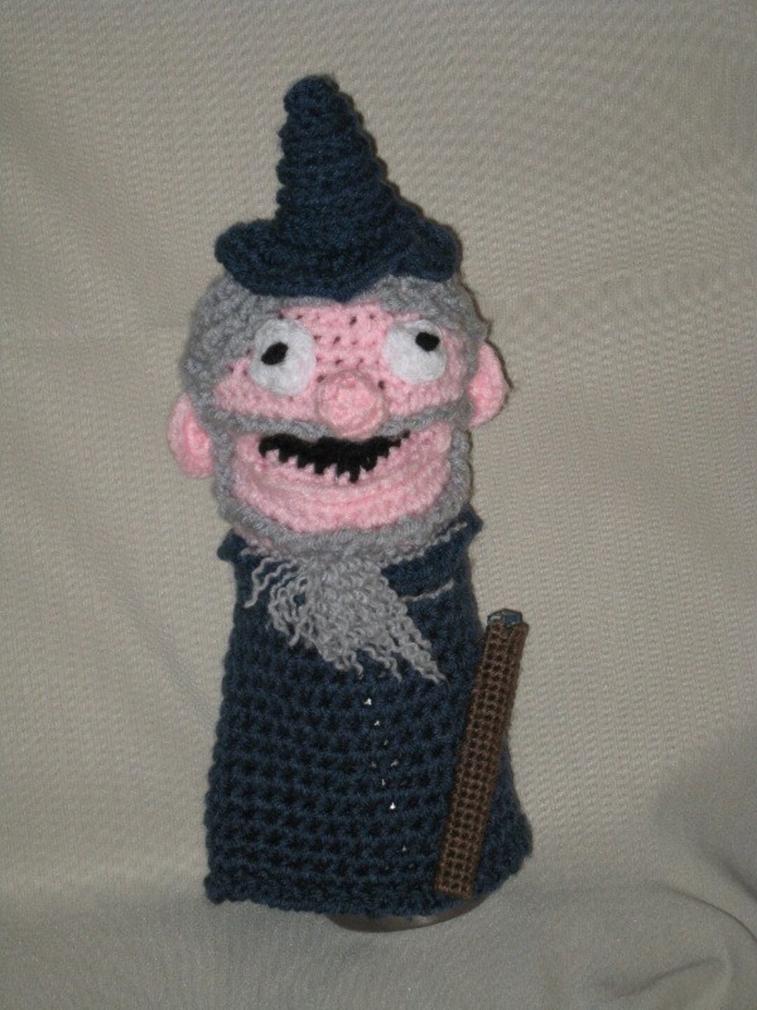 Crochet Wizard Hand Puppet - Etsy