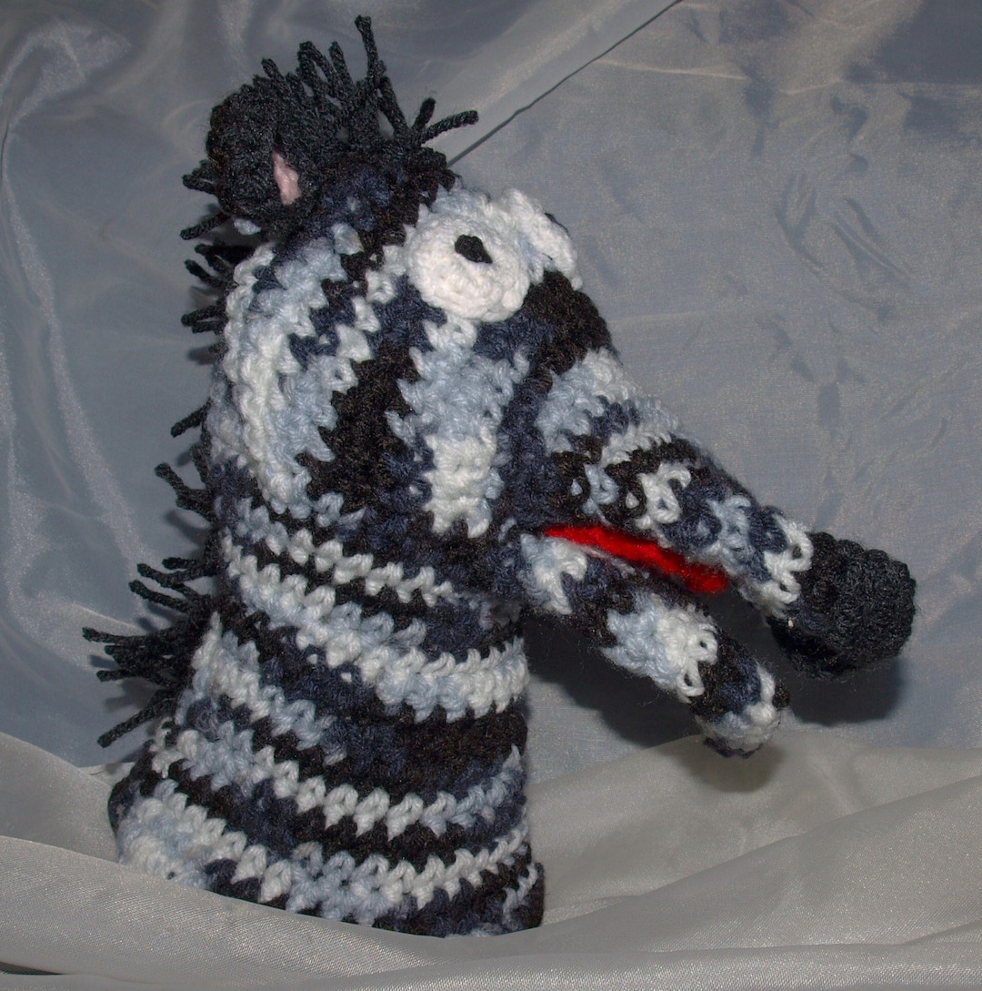 Crochet Zebra Hand Puppet - Etsy