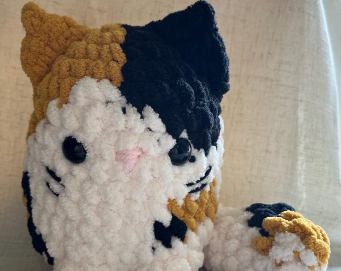 Chonky Floof Cat Crochet Amigurumi | Cute Stuffed Cat Plush | Handmade ...