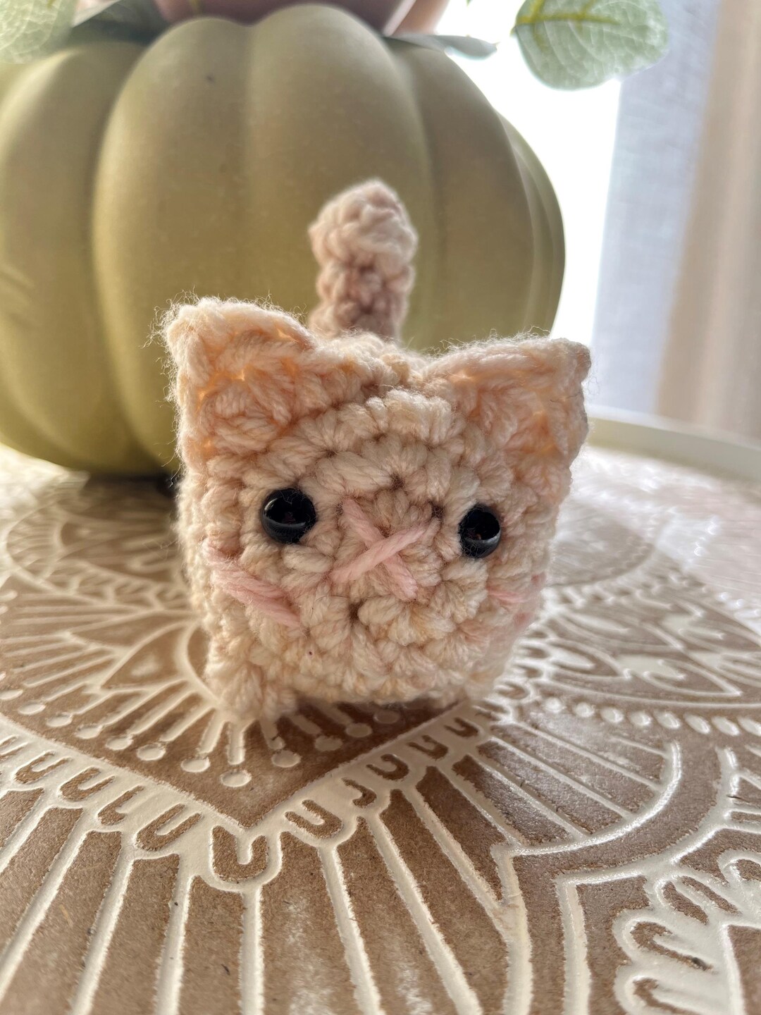 Itty Bitty Loaf Kitty Crochet Amigurumi | Cute Stuffed Cat Plush | Handmade Cozy Home Decor ...