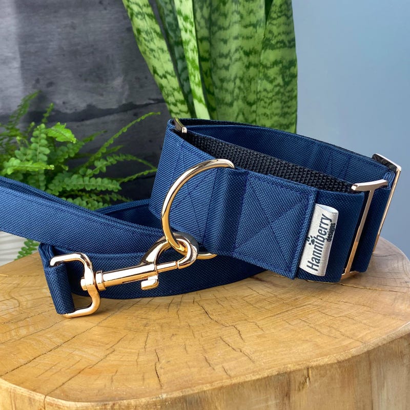 Navy Blue Dog Collar - Etsy