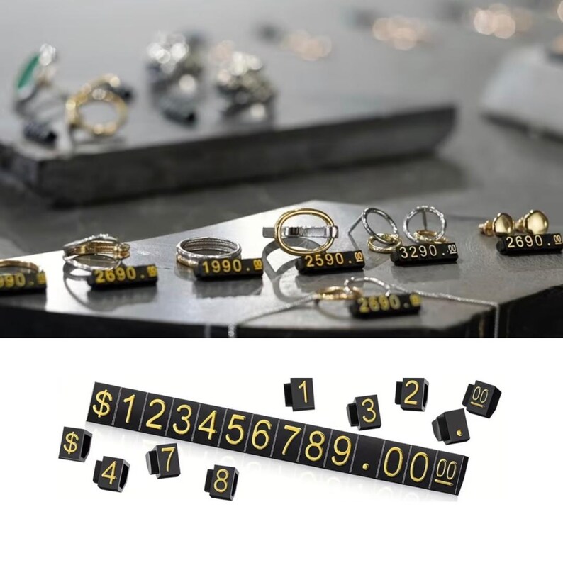 Adjustable Price Display Cubes: Jewelry Display (4 Set per Pack） - Etsy