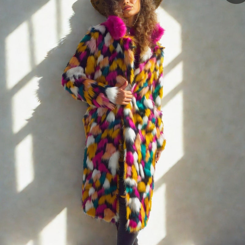 Rainbow Coat - Etsy