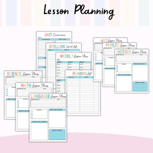 Homeschool Planner Printable, Home School Teacher, Homeschool Printable ...