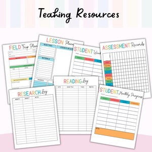 Homeschool Planner Printable, Home School Teacher, Homeschool Printable ...