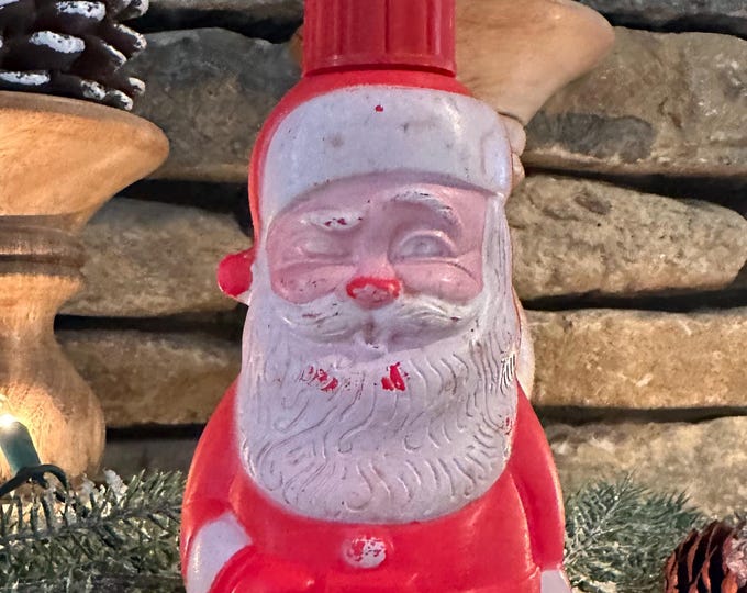 Vintage and Perfectly Aged 1960's Colgate Palmolive SANTA "soaky ...